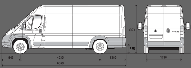 Location Utilitaire 15-16m3 (DK) - T-Rent A Car en Suisse Romande
